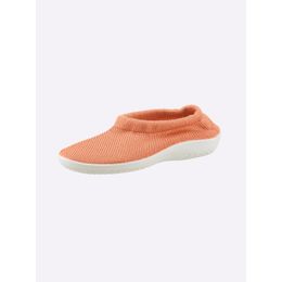 airsoft comfort+ Damen Slipper mit Wechselfu&szlig;bett, papaya, Gr&ouml;&szlig;e 39