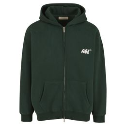 Damen Sweatjacke "Another Cotton Lab Caffeine Dept. Zip Hoodie"gr&uuml;n, Gr. XL, ANOTHER COTTON LAB, 52% Baumwolle, 48% Polyester, Sweatjacken