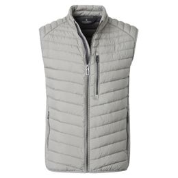 Casamoda Herren Steppweste "Casamoda Steppweste uni", grau, Gr. L, 100% Polyester, Westen