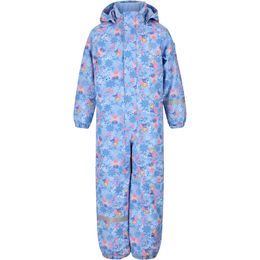 ZIGZAG Kinder Schneeoverall "Tower"blau, rosa, Gr. 116, 100% Polyester, Overalls, mit wasser- und winddichter TPU-Membran