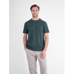 Lerros Herren T-Shirt "Legeres T-Shirt mit Rundkragen aus reiner Baumwolle"cedar gr&uuml;n, Gr. L, 100% Baumwolle, Shirts