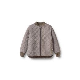 Wheat Jungen Allwetterjacke "Wheat Thermo Jacket Loui"braun stripe, Gr. 116, mehrfarbig, 100% Polyester, Jacken, reflektierend