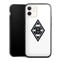 DeinDesign iPhone 12 mini Handy Slim Case extra d&uuml;nn Silikon Handyh&uuml;lle schwarz H&uuml;lle Logo Borussia M&ouml;nchengladbach Gladbach Silikon Slim Case