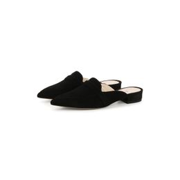 Evita FRANCA Damen Pantolette - Velours Schwarz - 41