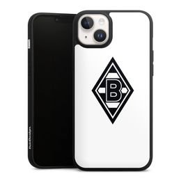DeinDesign iPhone 14 Handy Premium Silikon H&uuml;lle Handyh&uuml;lle schwarz Case Logo Borussia M&ouml;nchengladbach Gladbach Silikon Premium Case