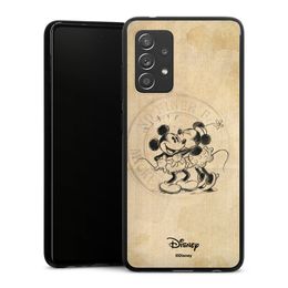 DeinDesign Galaxy A52s 5G Handy Silikon H&uuml;lle Case schwarz Handyh&uuml;lle Minnie Mouse Vintage Mickey Mouse