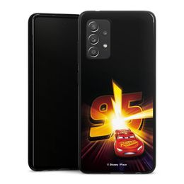 DeinDesign Galaxy A52s 5G Handy Silikon H&uuml;lle Case schwarz Handyh&uuml;lle Official Licensed Product Cars Lightning Mcqueen 95
