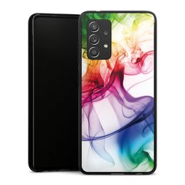 DeinDesign Galaxy A52s 5G Handy Silikon H&uuml;lle Case schwarz Handyh&uuml;lle Rainbow Colour Water