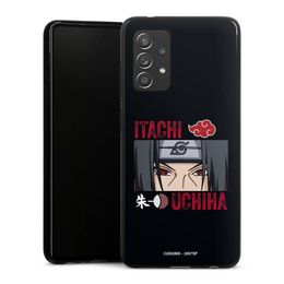 DeinDesign Galaxy A52s 5G Handy Silikon H&uuml;lle Case schwarz Handyh&uuml;lle Naruto Shippuden Manga Itachi Uchiha