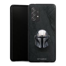 DeinDesign Galaxy A52s 5G Handy Silikon H&uuml;lle Case schwarz Handyh&uuml;lle Star Wars Official Licensed Product The Mandalorian