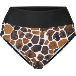 feel good Damen Bikini-Slip im Animal-Dessin schoko-champagner-bedruckt Gr&ouml;&szlig;e 38