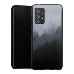 DeinDesign Galaxy A52s 5G Handy Silikon H&uuml;lle Case schwarz Handyh&uuml;lle Tree Nature Kunst