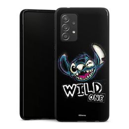 DeinDesign Galaxy A52s 5G Handy Silikon H&uuml;lle Case schwarz Handyh&uuml;lle Official Licensed Product Disney Lilo & Stitch