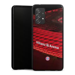 DeinDesign Galaxy A52s 5G Handy Silikon H&uuml;lle Case schwarz Handyh&uuml;lle Fc Bayern M&uuml;nchen Stadium Fcb