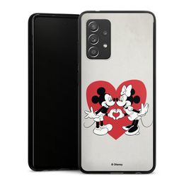 DeinDesign Galaxy A52s 5G Handy Silikon H&uuml;lle Case schwarz Handyh&uuml;lle Disney Heart