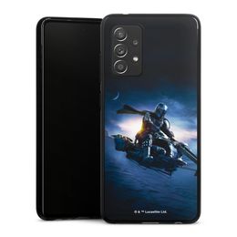 DeinDesign Galaxy A52s 5G Handy Silikon H&uuml;lle Case schwarz Handyh&uuml;lle The Mandalorian Merchandise Star Wars