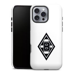DeinDesign iPhone 16 Pro Max Handy Panzer Handyh&uuml;lle robuste Outdoor H&uuml;lle Schutzh&uuml;lle gl&auml;nzend Logo Borussia M&ouml;nchengladbach Gladbach Tough Case