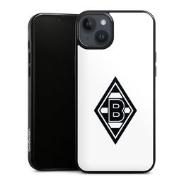 DeinDesign iPhone 14 Plus Handy Silikon H&uuml;lle Case schwarz Handyh&uuml;lle Logo Borussia M&ouml;nchengladbach Gladbach