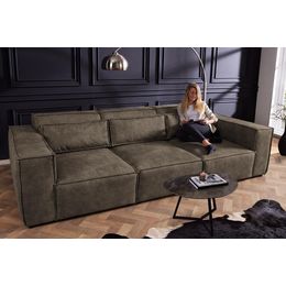 Riess Ambiente Design 3-Sitzer Sofa BOSSA NOVA 260cm antik taupe Microfaser Couch Wohnzimmer Riess-Ambiente Industrie & Loft Modern