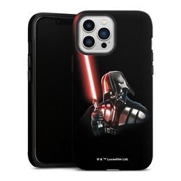 DeinDesign iPhone 13 Pro Max Handy Panzer Handyh&uuml;lle robuste Outdoor H&uuml;lle Schutzh&uuml;lle matt Merchandise Darth Vader Star Wars Tough Case