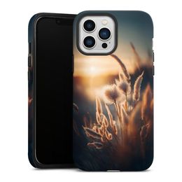 DeinDesign iPhone 13 Pro Max Handy Panzer Handyh&uuml;lle robuste Outdoor H&uuml;lle Schutzh&uuml;lle matt Sun Pampasgras Nature Tough Case