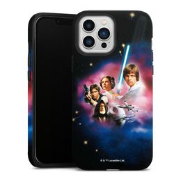 DeinDesign iPhone 13 Pro Max Handy Panzer Handyh&uuml;lle robuste Outdoor H&uuml;lle Schutzh&uuml;lle matt Star Wars Lightsaber Merchandise Tough Case