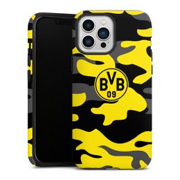 DeinDesign iPhone 13 Pro Max Handy Panzer Handyh&uuml;lle robuste Outdoor H&uuml;lle Schutzh&uuml;lle matt Borussia Dortmund Merchandise Bvb Tough Case