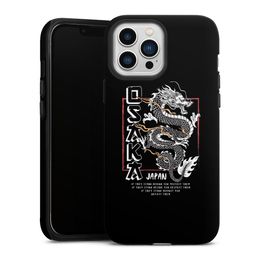 DeinDesign iPhone 13 Pro Max Handy Panzer Handyh&uuml;lle robuste Outdoor H&uuml;lle Schutzh&uuml;lle matt Ocean Dragon Japan Tough Case