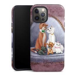 DeinDesign iPhone 12 Pro Max Handy Panzer Handyh&uuml;lle robuste Outdoor H&uuml;lle Schutzh&uuml;lle gl&auml;nzend Disney Official Licensed Product Aristocats Tough Case
