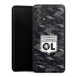 DeinDesign Galaxy A52s 5G Handy Silikon H&uuml;lle Case schwarz Handyh&uuml;lle Olympique Lyonnais Official Licensed Product Ol