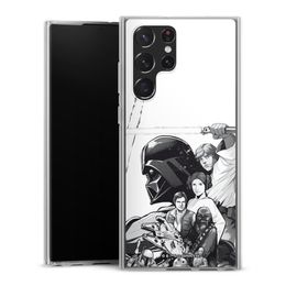 DeinDesign Galaxy S22 Ultra Handy Silikon H&uuml;lle Case transparent Handyh&uuml;lle Star Wars Official Licensed Product Darth Vader Silikon Case