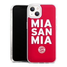 DeinDesign iPhone 13 Handy Silikon H&uuml;lle Case transparent Handyh&uuml;lle Fcb Mia San Mia Fc Bayern M&uuml;nchen Silikon Case