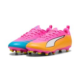 Puma M&auml;dchen Fu&szlig;ballschuh "ULTRA 6 PLAY FG/AG JR", Gr. 38poison pink, Puma wei&szlig;, sun stream, bright aqua, Puma schwarz, Synthetik, Schuhe, f&uuml;r Rasen-
