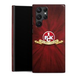 DeinDesign Galaxy S22 Ultra Handy Premium Case Smartphone Handyh&uuml;lle Schutzh&uuml;lle gl&auml;nzend Logo Official Licensed Product 1. Fc Kaiserslautern Premium Case