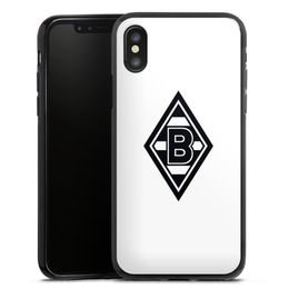 DeinDesign iPhone X Handy Silikon H&uuml;lle Case schwarz Handyh&uuml;lle Logo Borussia M&ouml;nchengladbach Gladbach