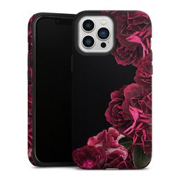 DeinDesign iPhone 13 Pro Max Handy Panzer Handyh&uuml;lle robuste Outdoor H&uuml;lle Schutzh&uuml;lle matt Vintage Rose Pink Tough Case
