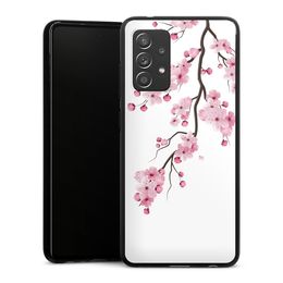 DeinDesign Galaxy A52s 5G Handy Silikon H&uuml;lle Case schwarz Handyh&uuml;lle Aisa Japan Cherry Blossom