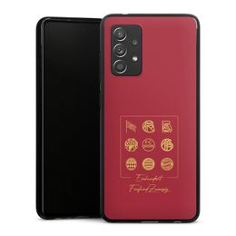 DeinDesign Galaxy A52s 5G Handy Silikon H&uuml;lle Case schwarz Handyh&uuml;lle Merchandise Fc Bayern M&uuml;nchen Fcb 125 Jahre