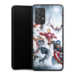 DeinDesign Galaxy A52s 5G Handy Silikon H&uuml;lle Case schwarz Handyh&uuml;lle Official Licensed Product Marvel Avengers