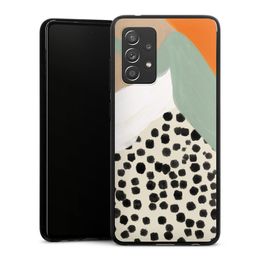 DeinDesign Galaxy A52s 5G Handy Silikon H&uuml;lle Case schwarz Handyh&uuml;lle Boho Abstract Kunst