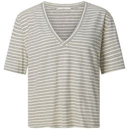 LANIUS Damen-T-Shirt V-Ausschnitt