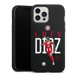 DeinDesign iPhone 13 Pro Max Handy Panzer Handyh&uuml;lle robuste Outdoor H&uuml;lle Schutzh&uuml;lle matt Fc Bayern M&uuml;nchen Official Licensed Product Luis Diaz Tough Case