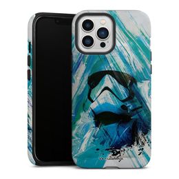 DeinDesign iPhone 13 Pro Max Handy Panzer Handyh&uuml;lle robuste Outdoor H&uuml;lle Schutzh&uuml;lle matt Colourful Stormtrooper Star Wars Tough Case