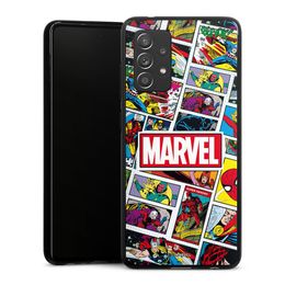 DeinDesign Galaxy A52s 5G Handy Silikon H&uuml;lle Case schwarz Handyh&uuml;lle Muster Comic Marvel