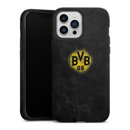 DeinDesign iPhone 13 Pro Max Handy Panzer Handyh&uuml;lle robuste Outdoor H&uuml;lle Schutzh&uuml;lle matt Bvb Borussia Dortmund Merchandise Tough Case