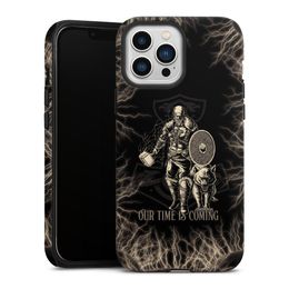DeinDesign iPhone 13 Pro Max Handy Panzer Handyh&uuml;lle robuste Outdoor H&uuml;lle Schutzh&uuml;lle matt Tv Show Designs Wikinger Vikings Tough Case