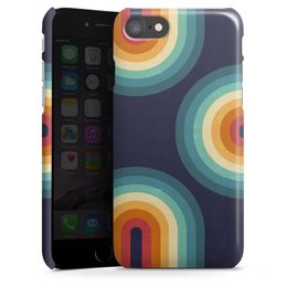 DeinDesign iPhone SE (2020) Handy Premium Case Smartphone Handyh&uuml;lle Schutzh&uuml;lle gl&auml;nzend Colourful Rainbow Retro Premium Case