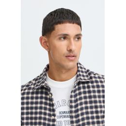 Blend Herren Langarmhemd "BHCALLI SHIRT", blau, Gr. XXL, kariert, Web, Obermaterial: 100% Baumwolle, Hemden, Baumwolle, regular fit