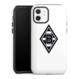 DeinDesign iPhone 12 mini Handy Panzer Handyh&uuml;lle robuste Outdoor H&uuml;lle Schutzh&uuml;lle gl&auml;nzend Logo Borussia M&ouml;nchengladbach Gladbach Tough Case