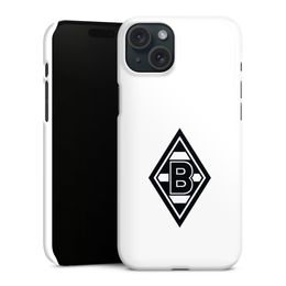 DeinDesign iPhone 15 Plus Handy Premium Case Smartphone Handyh&uuml;lle Schutzh&uuml;lle gl&auml;nzend Logo Borussia M&ouml;nchengladbach Gladbach Premium Case